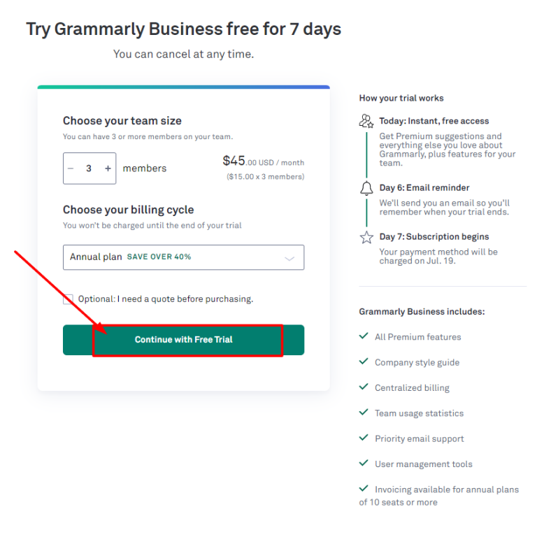 Grammarly Premium Free Trial 2024 — 7 Days Access